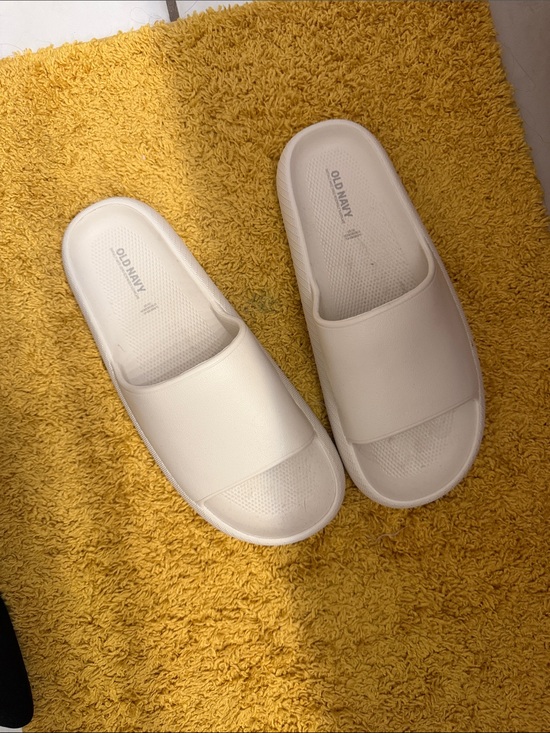 Old Navy | Shoes | Old Navy White Slipon Slide Sandals | Poshmark